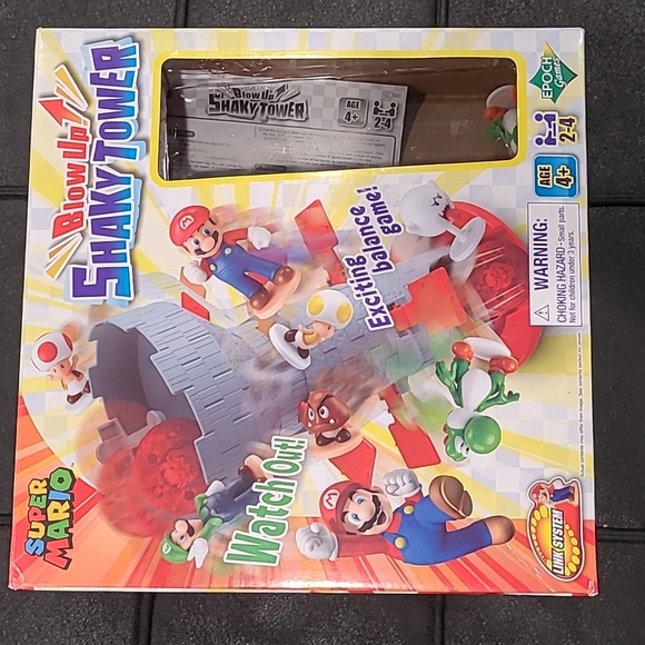 Nintendo | Toys | Super Mario Blow Up Shaky Tower Game | Poshmark